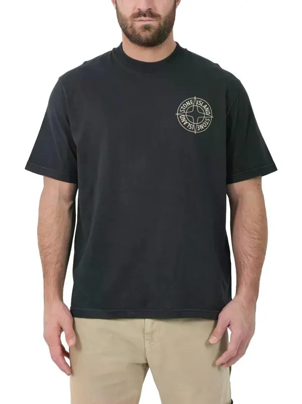 Stone Island Logo-print T-shirt - Blue