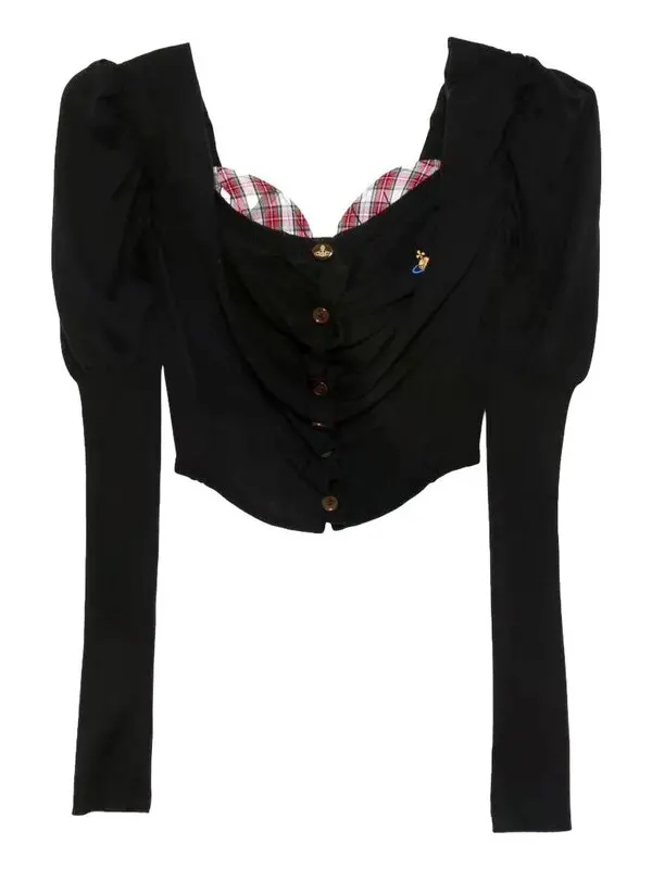 VIVIENNE WESTWOOD Button Bea Corset Top - Black