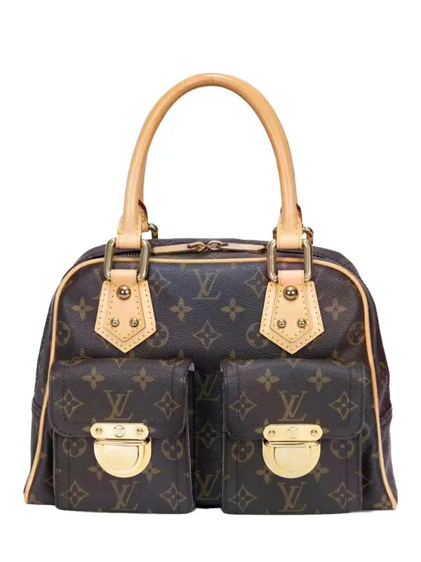 LOUIS VUITTON Manhattan Pm Monogram Tote - Brown