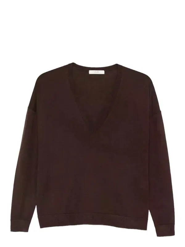 Co V-neck Cashmere Sweater - Brown