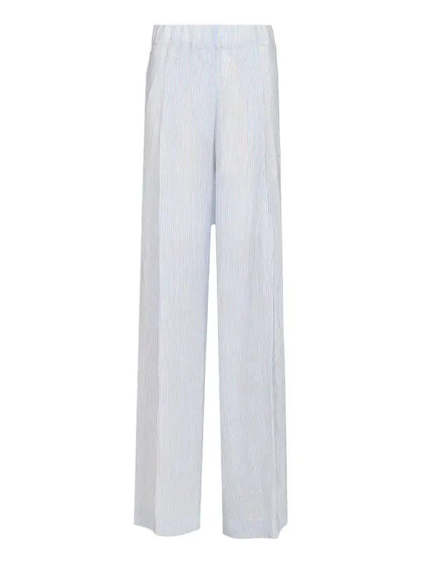 Dries Van Noten Pila Cupro Trousers - Blue