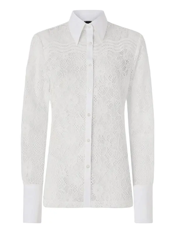 Pinko Coline Lace Shirt - White