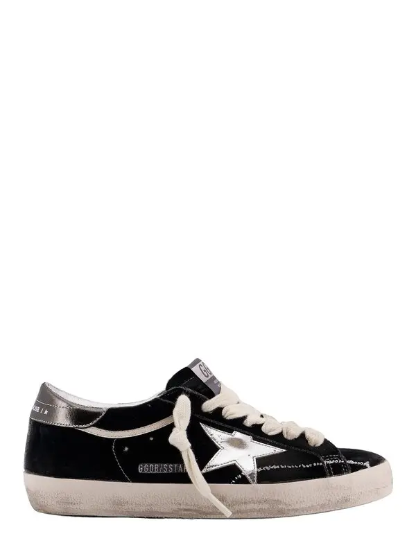 GOLDEN GOOSE Superstar Chenille Sneakers With Logo - Black