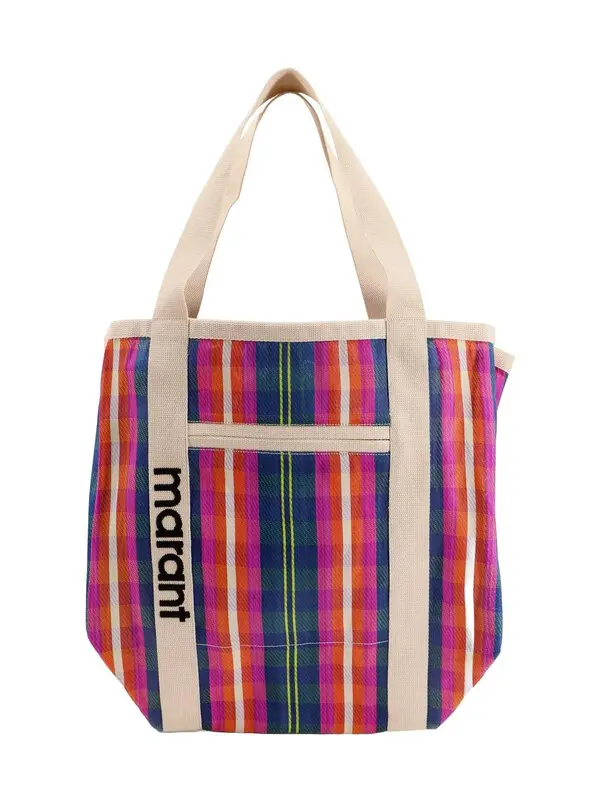 Isabel Marant Darwen Nylon Shoulder Bag With Striped Pattern - Multicolor