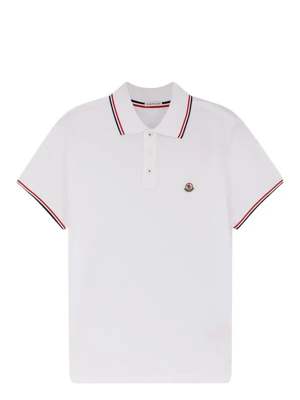 Moncler Cotton Polo Shirt - White