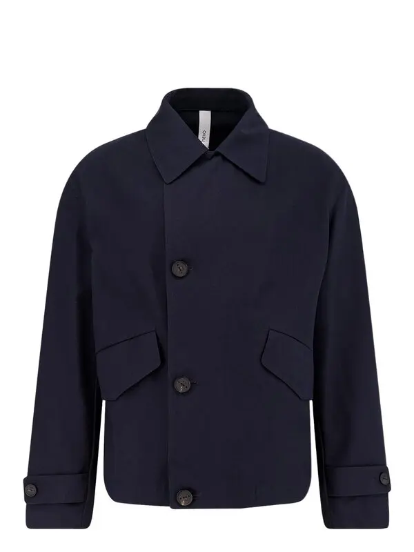 HEVO Isola Di San Pietro Cotton Jacket - Blue