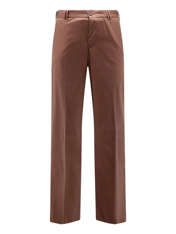 PT TORINO Reworked Michael Cotton Blend Trousers - Brown