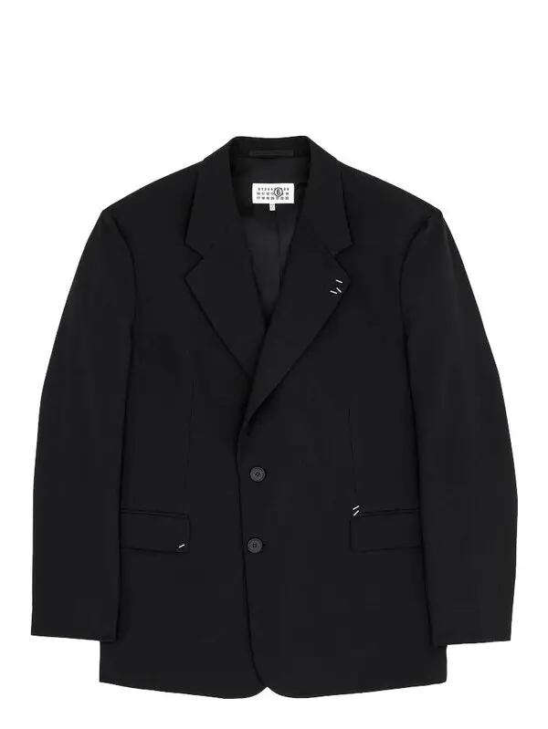 MAISON MARGIELA Tailored Blazer Pale Grey - Black