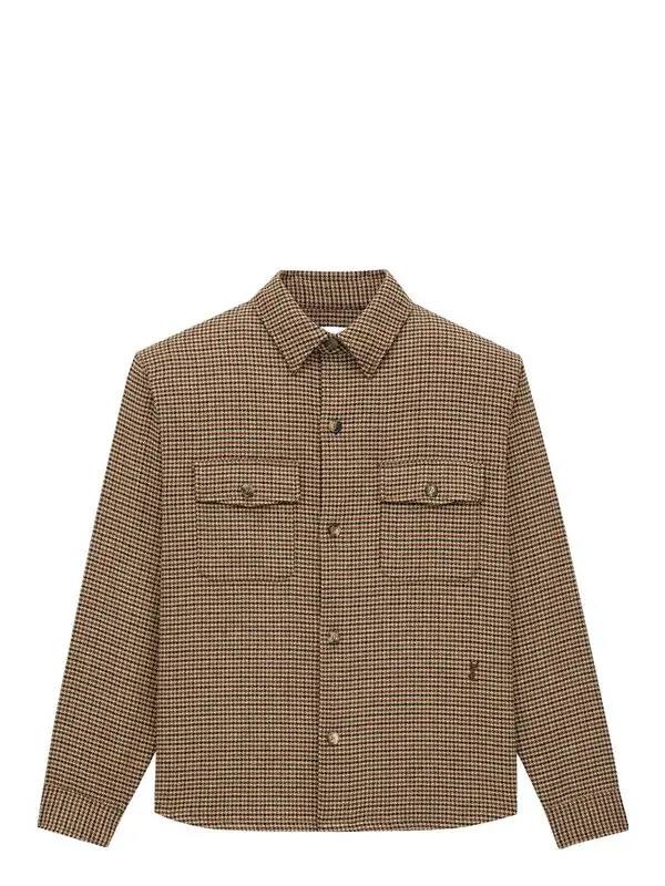 Saint Laurent Flap Pocket Overshirt - Brown