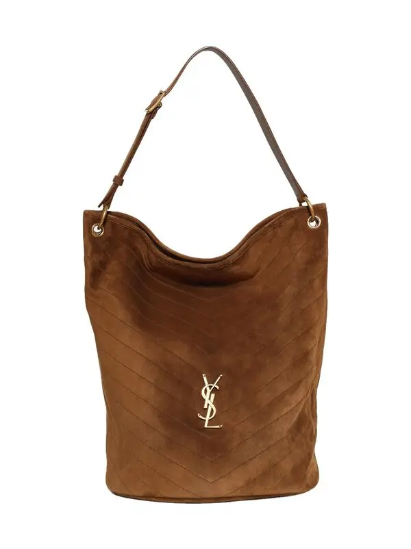 Saint Laurent Niki Supple Suede Bucket Bag - Brown