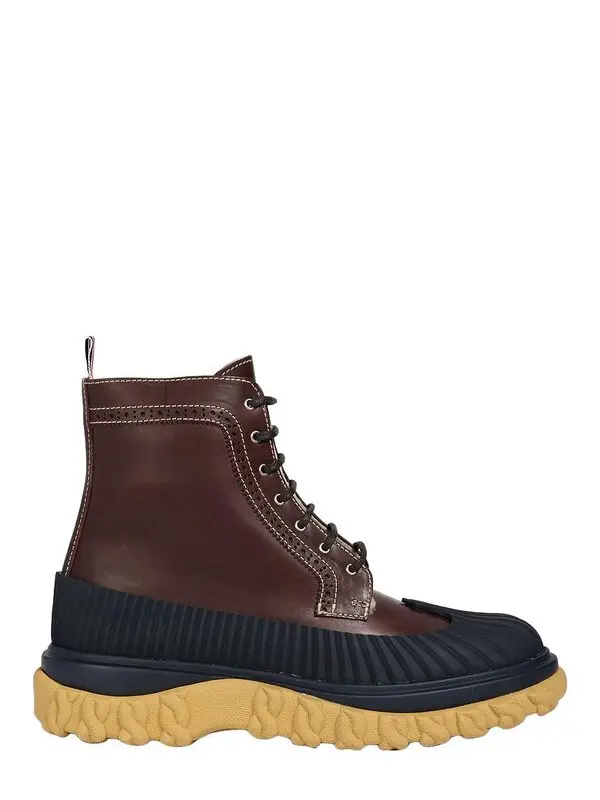 Thom Browne Leather Hiking Boots - Brown