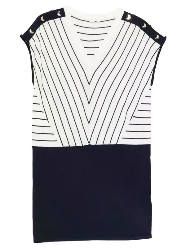 Liu Jo Striped Knit Mini Dress - Blue