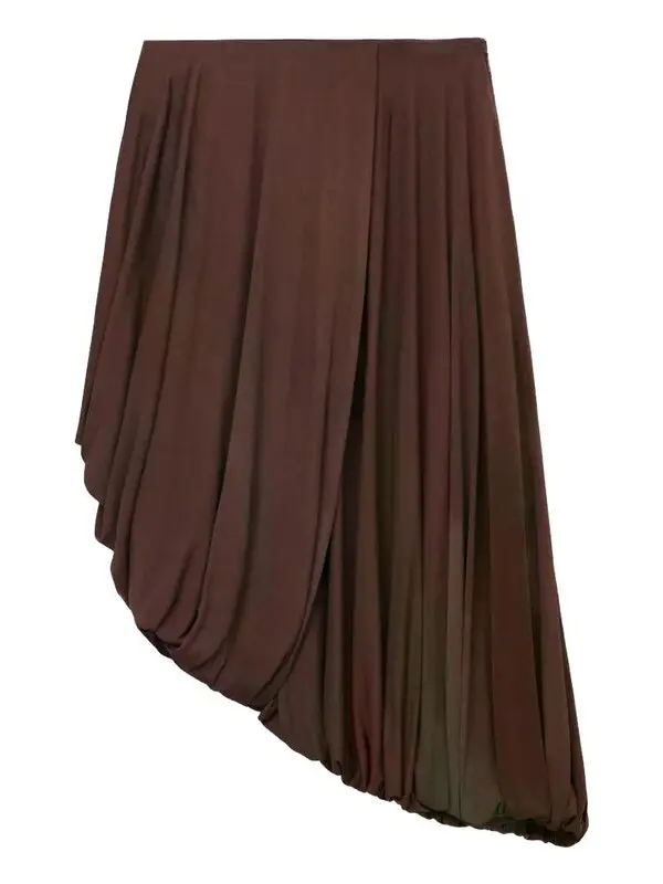 Loewe Draped Skirt - Brown
