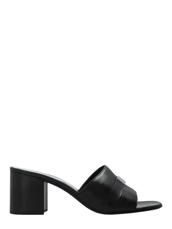 Tory Burch Leelee Leather Mules - Black