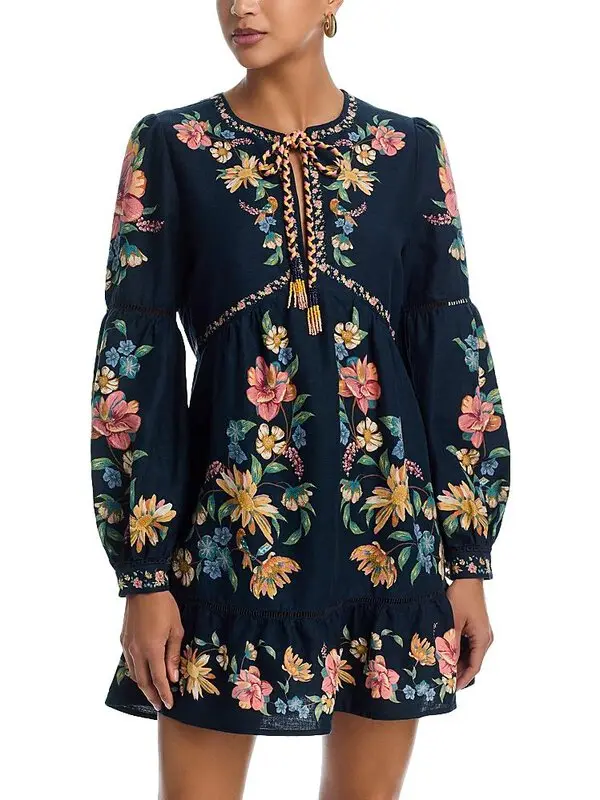 Farm Rio Maria Floral Mini Dress - Maira Floral