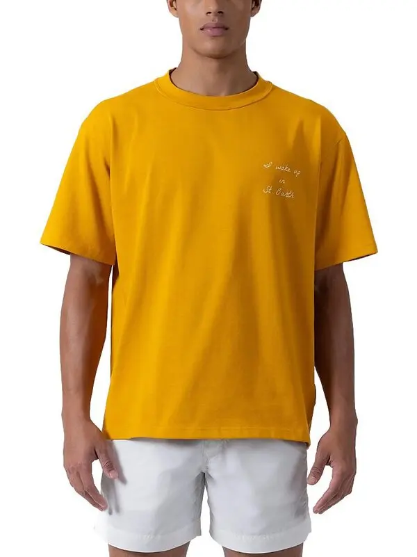 PRINCE & BOND Woke Up Saint Barth T-shirt - Yellow