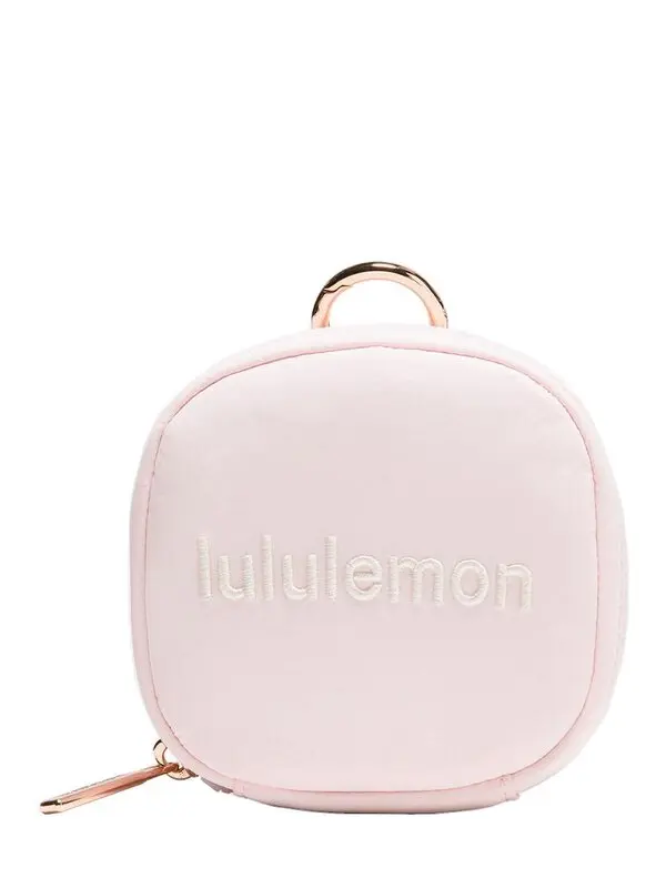 Lululemon Clippable Commuter Organizer Pouch - Pink Pearl/light Ivory/rose Gold