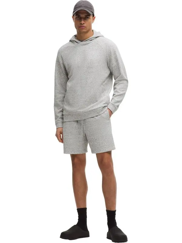 Lululemon Ease The Day 7" Short - Heathered Melody Light Grey/black