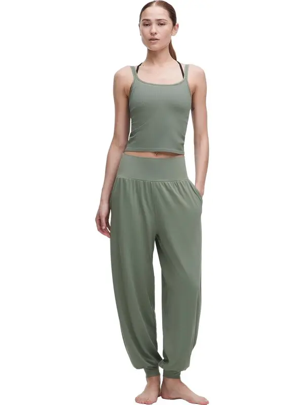 Lululemon Rulu Drapey Oversized High-rise Yoga Jogger - Willow Leaf