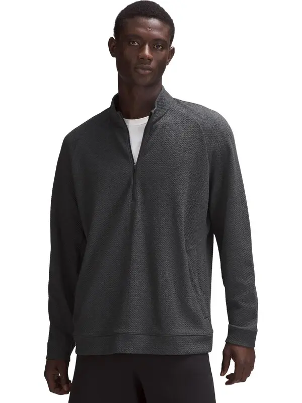 Lululemon Ease The Day Half Zip - Heathered Black/black