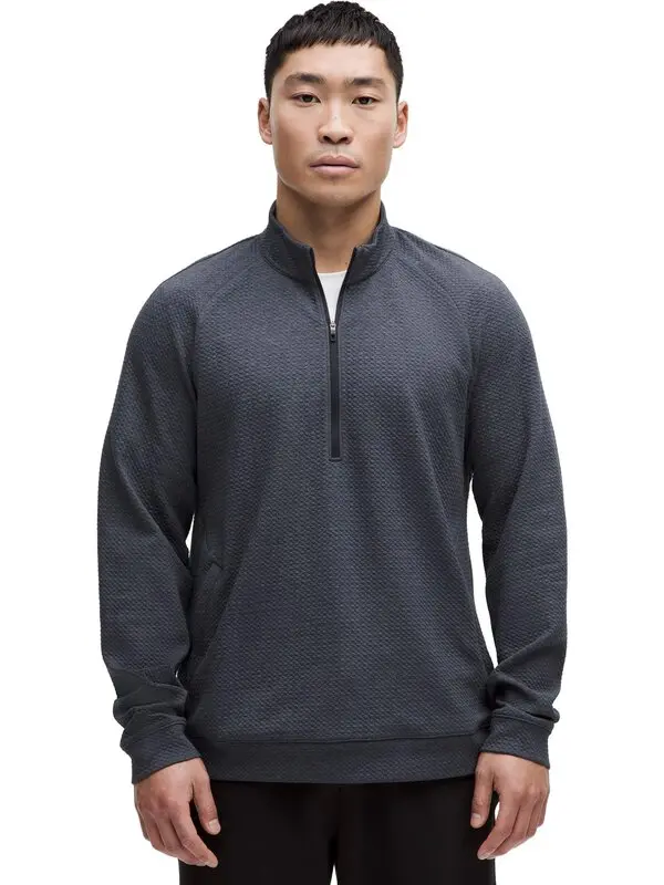 Lululemon Ease The Day Half Zip - Heathered True Navy/black