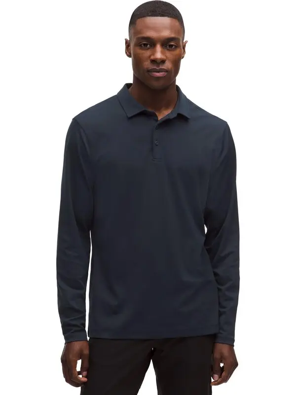 Lululemon Showzero Long-sleeve Polo Shirt - True Navy