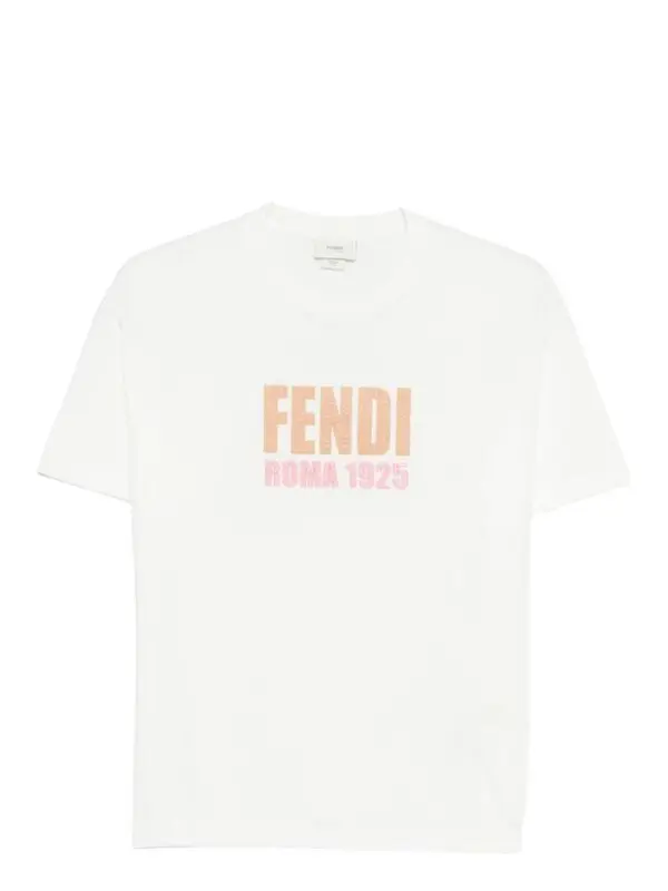 Fendi T-shirt With Logo - White