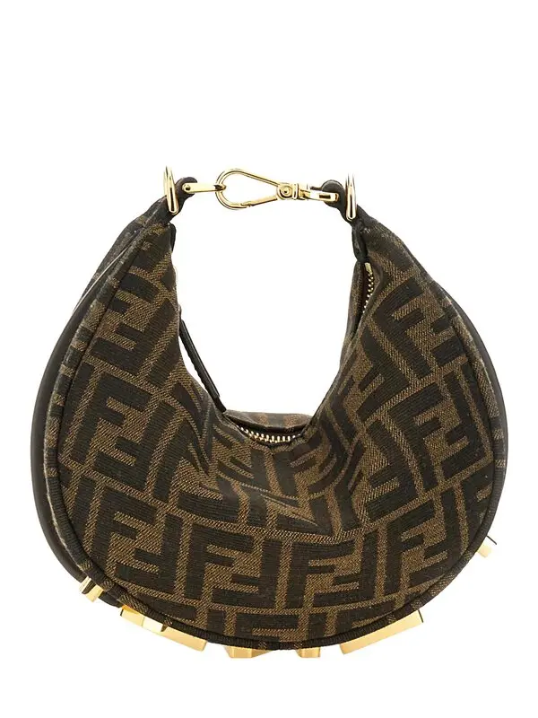 Fendi Mini Hobo Bag - Dark Brown