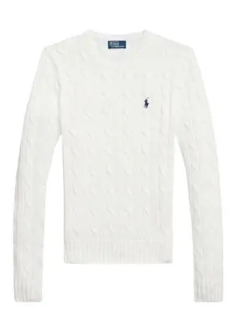 Polo Ralph Lauren Pima Cotton Julianna Long Sleeve Pullover - White