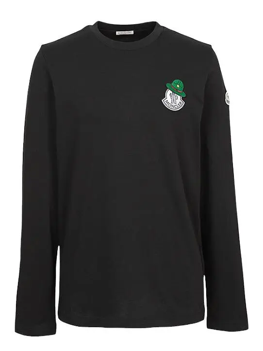 Moncler Long Sleeve T-shirt - Black
