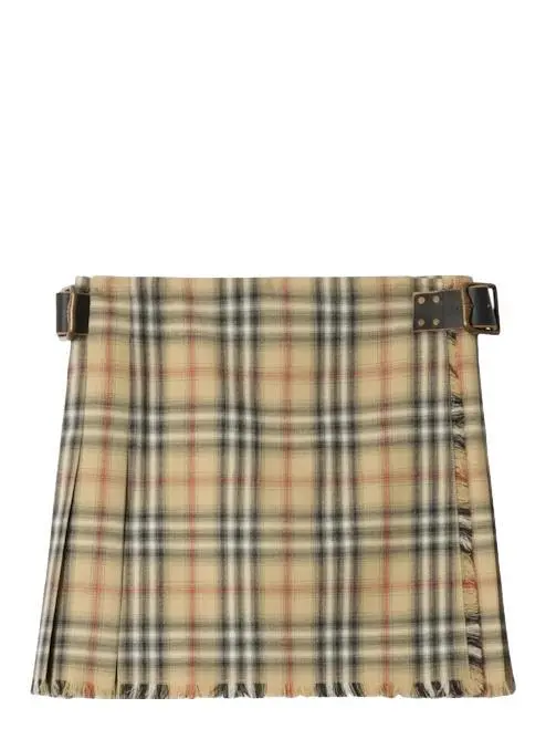 Burberry Skye Skirt - Sand Ip Check