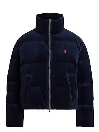 Polo Ralph Lauren Corduroy Puffer Coat - Navy Blue