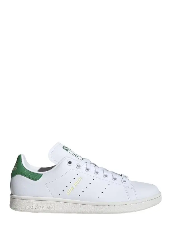Adidas Stan Smith Lace Up Sneakers - Cloud White/preloved Green/almost Yellow