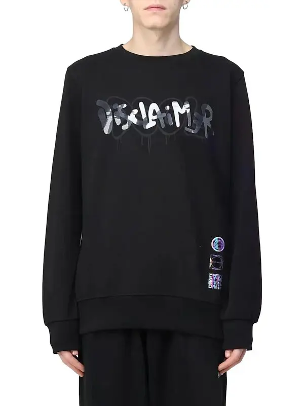 DISCLAIMER Graffiti-print Sweatshirt - Black