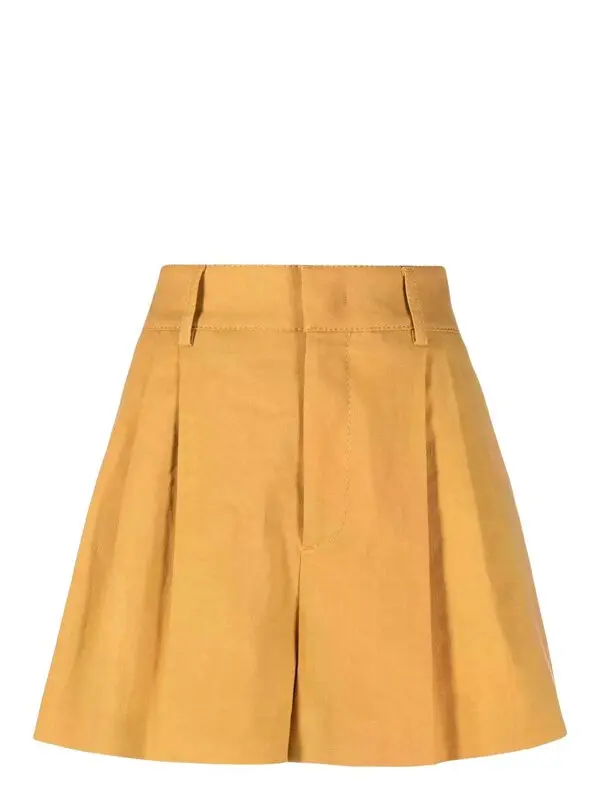 Red Valentino High-waisted Tailored Shorts - Yellow