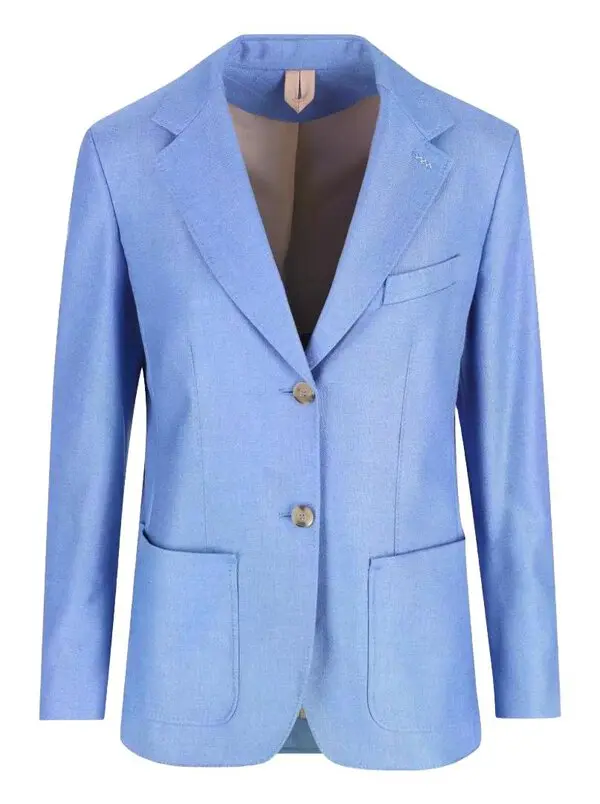 Max Mara Single-breasted Blazer - Blue