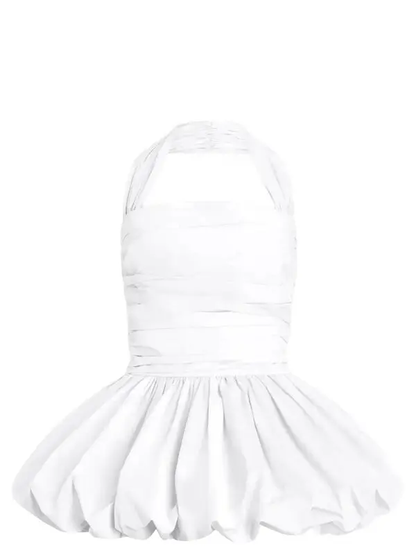 Patou Halterneck Mini Dress - White