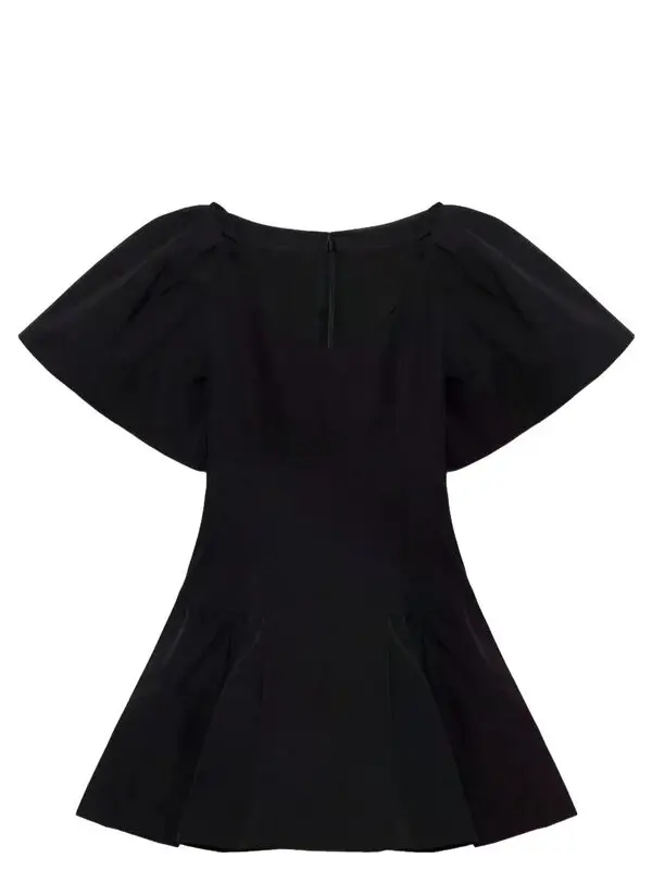 Simkhai Hattie Faille Mini Dress - Black