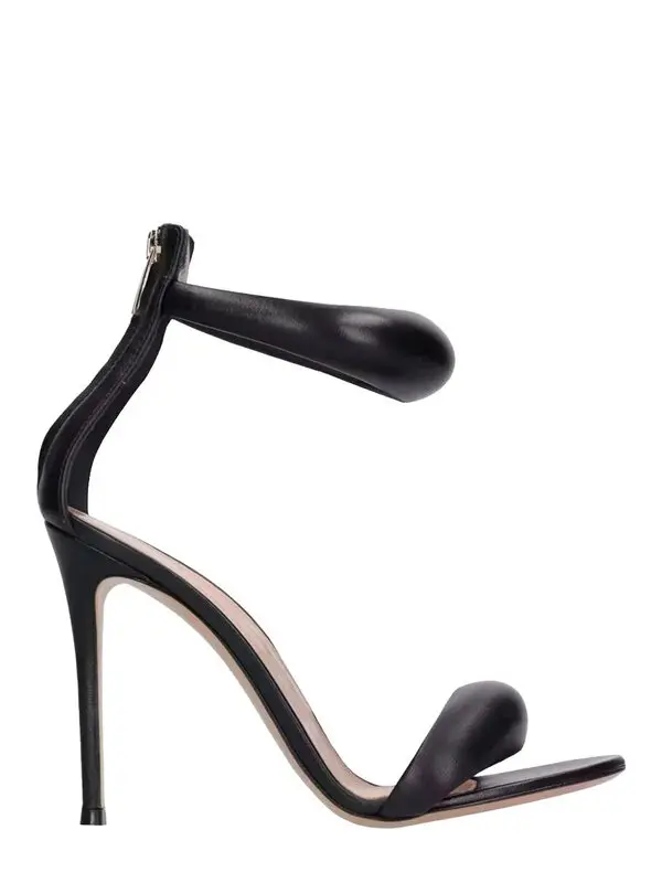 GIANVITO ROSSI Leather High Heel Sandals - Black