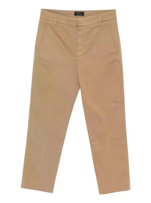 DONDUP Cropped Trousers - Neutrals