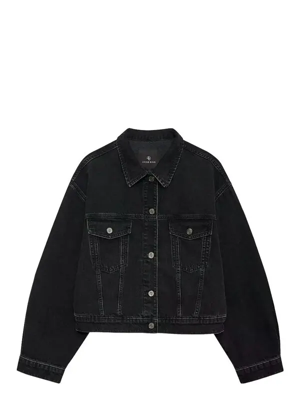 ANINE BING Quincy Button-up Jacket - Black
