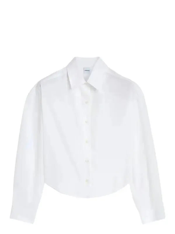Aspesi Button Down Drop Shoulder Shirt - White