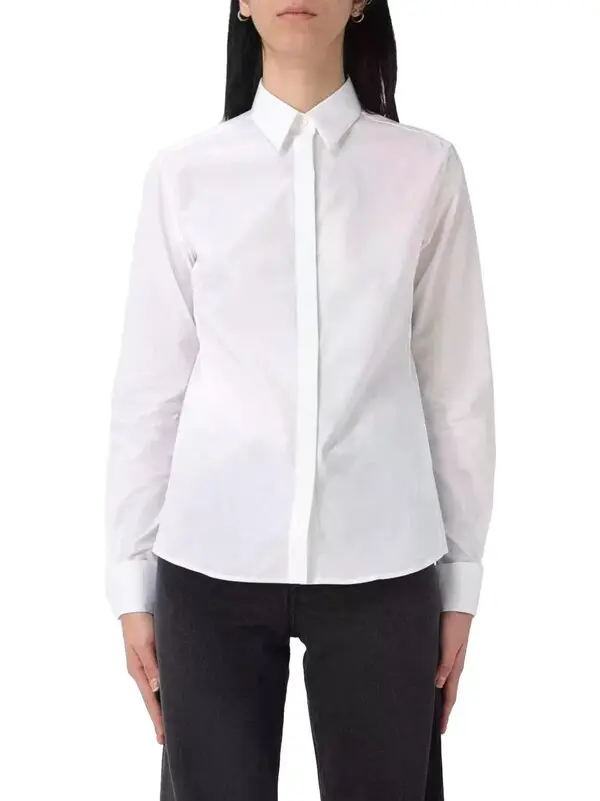 FAY Buttoned Long-sleeve Shirt - White