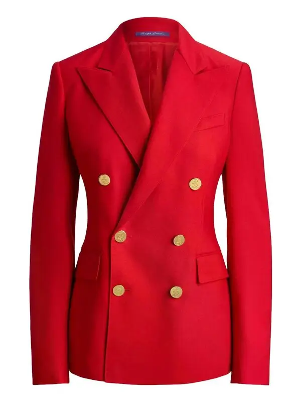 Ralph Lauren Camden Double-breasted Blazer - Red