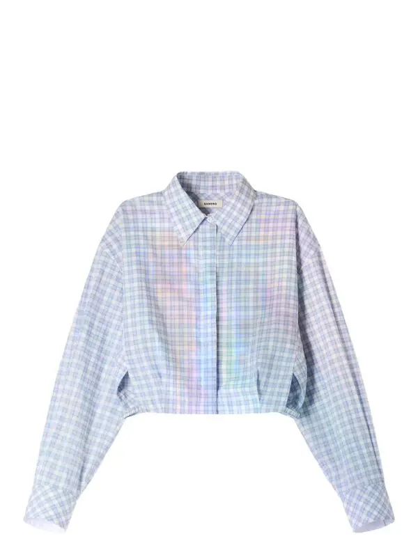 Sandro Check-pattern Shirt - Blue