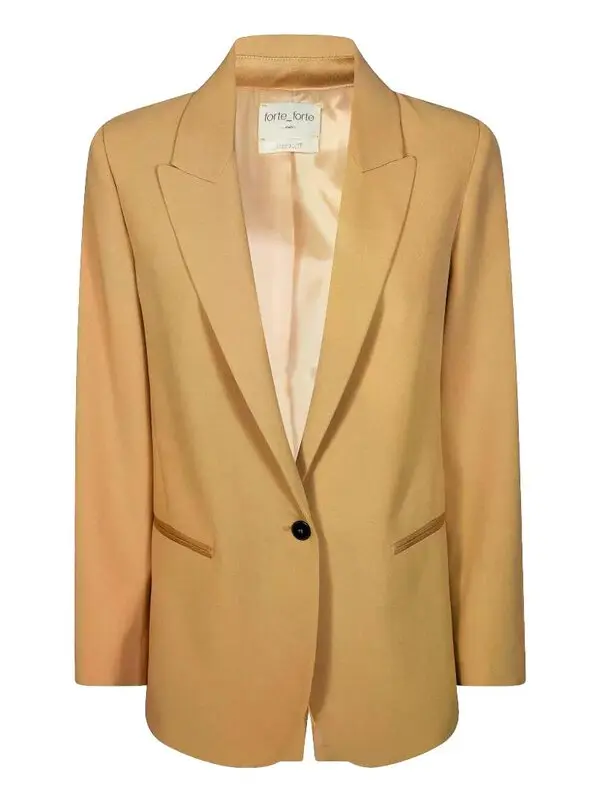FORTE_FORTE Satin Jacket - Yellow
