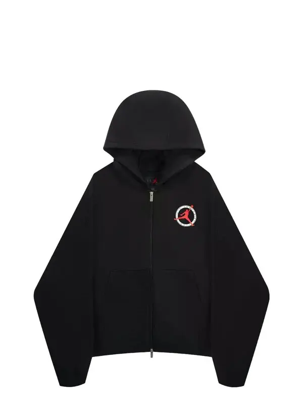 JORDAN Flight Club Fleece Zip Hoodie - Black