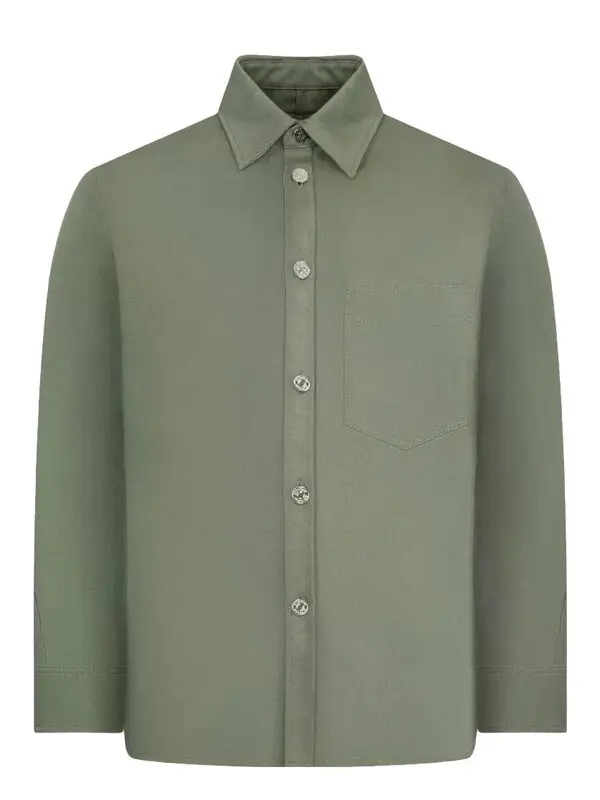 Givenchy Logo-patch Shirt Jacket - Green