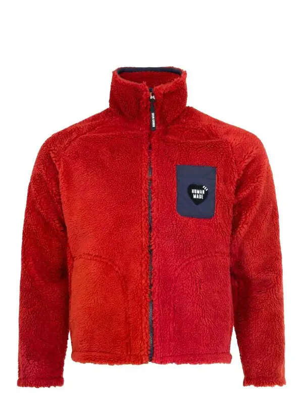 HUMAN MADE Polar Zip Fleece Jacket - Red