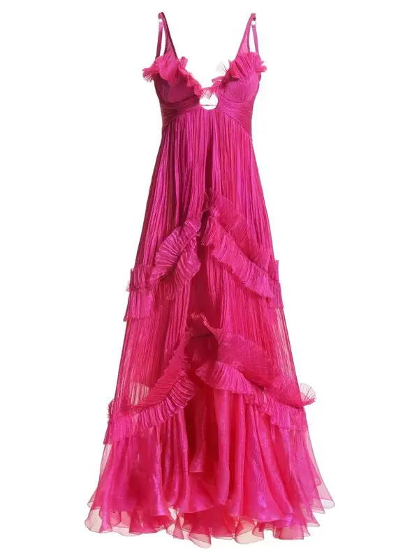 MARIA LUCIA HOHAN Matea Ruffled Dress - Pink